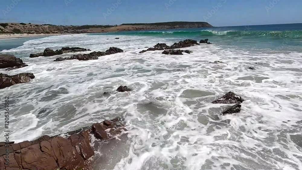 Stokes Bay Beach in Kangaroo Island, near South Australia, is a nature ...