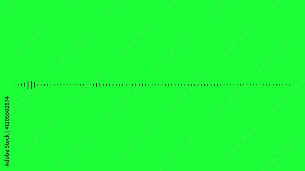 Audio visualizer on green screen background,Sound Wave Animated In ...