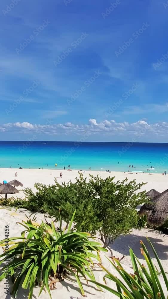 Cancun, Playa Delfines, Dolphin Beach, nicknamed El Mirador, The ...