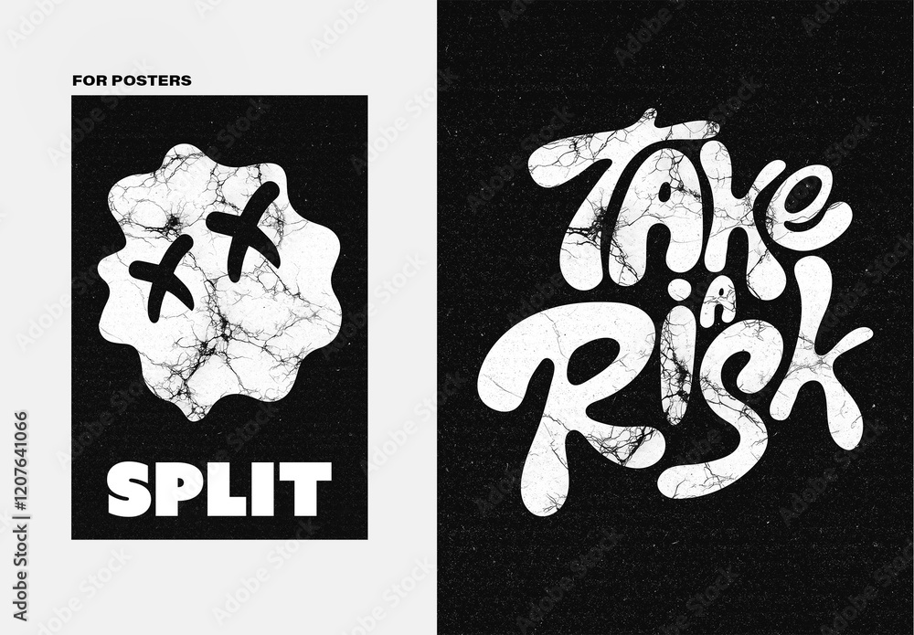 Grunge Text & Logo Effect Mockup Stock Template | Adobe Stock