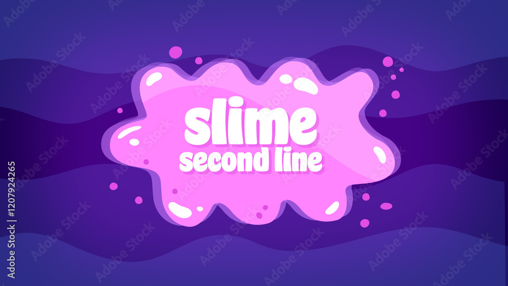 Kids And Teens Slime Title Card Stock Template | Adobe Stock