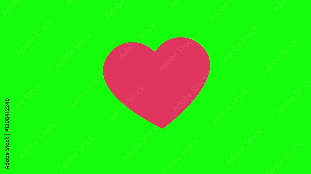 Red Heart Animated Emoji isolated on transparent background. 4K ...