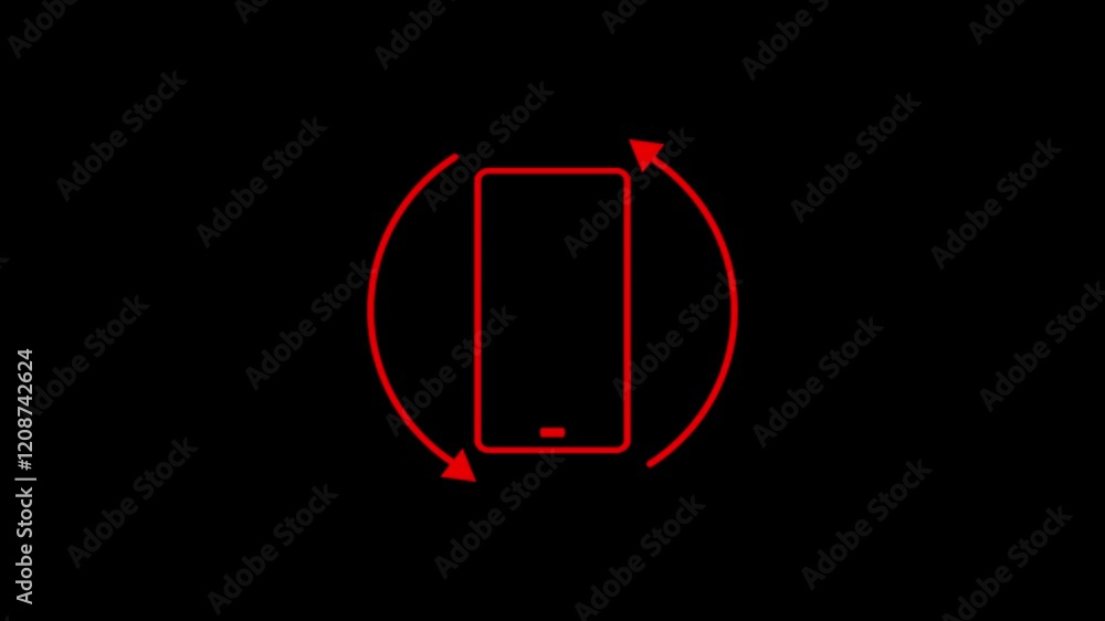 tate mobile phone icon animation, transparent background,utline Icon ...