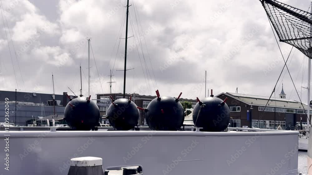 Reminder of Maritime Dangers Naval Mines on Display at the Den Helder ...