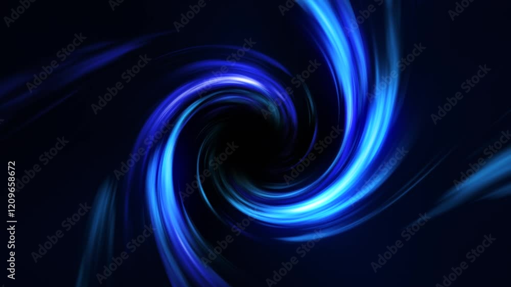 Dark blue futuristic energy vortex. Fantasy glowing gradient warp ...
