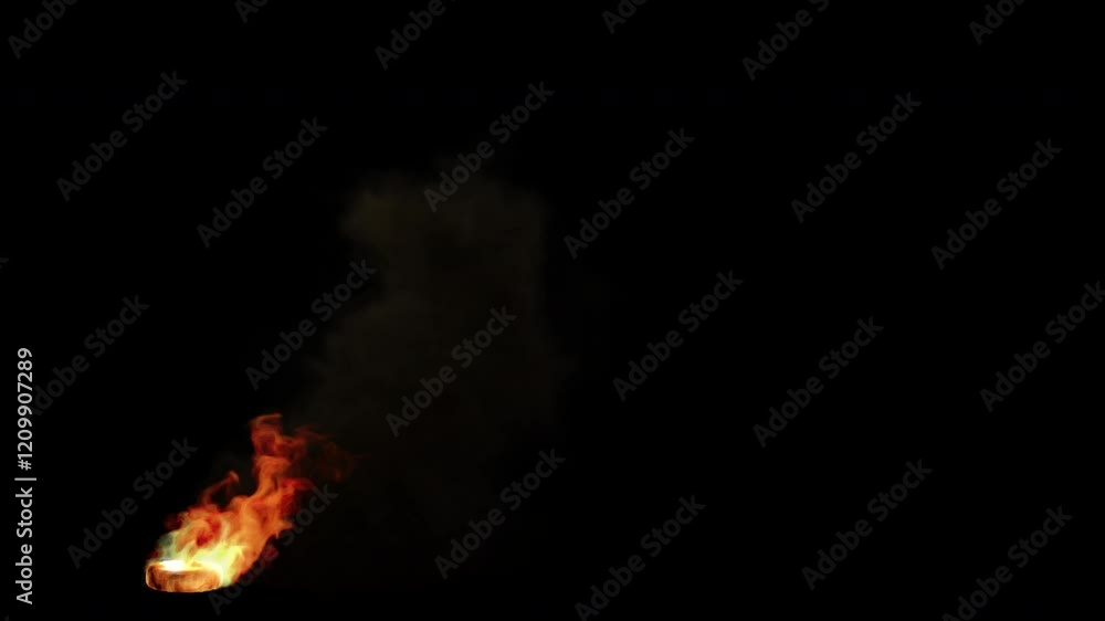 Car Tire Fire Car tire fire on transparent background. Alpha channel ...