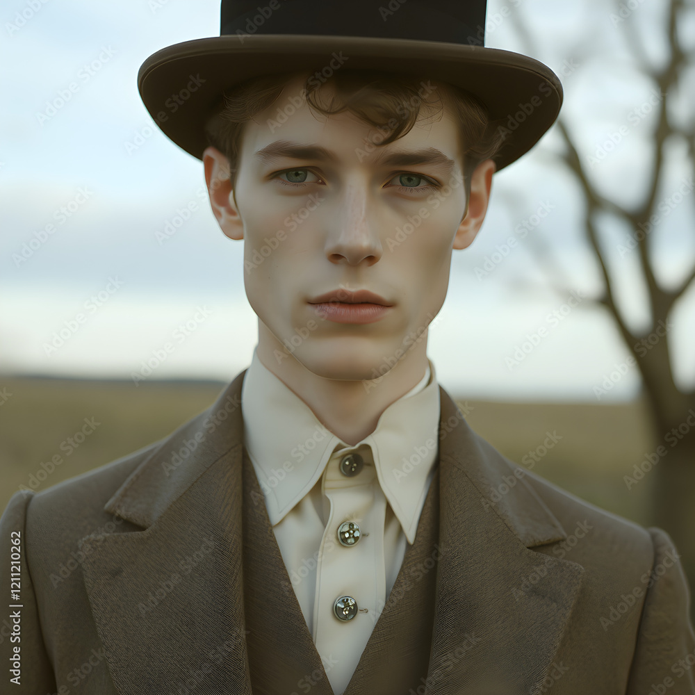 Photo & Art Print Un hombre muy pálido en una imagen que tiene una ...