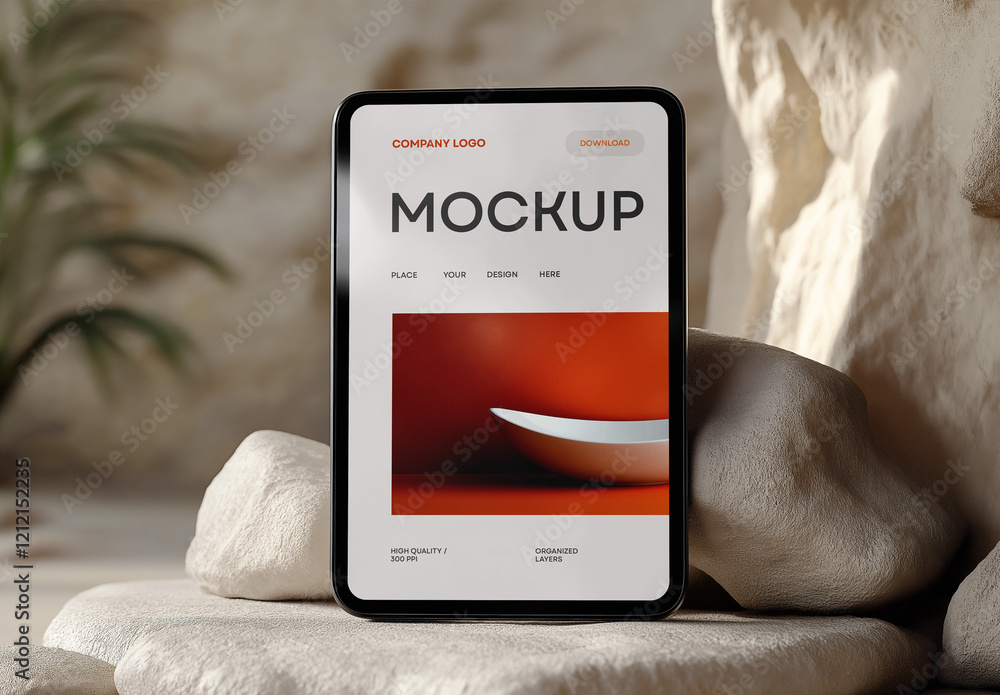 Tablet Screen Mockup: Perfect for App, UI, and Website Design ...
