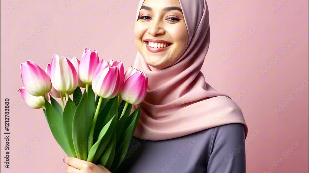 Concept of spring, female beauty, March 8 holiday, international women ...