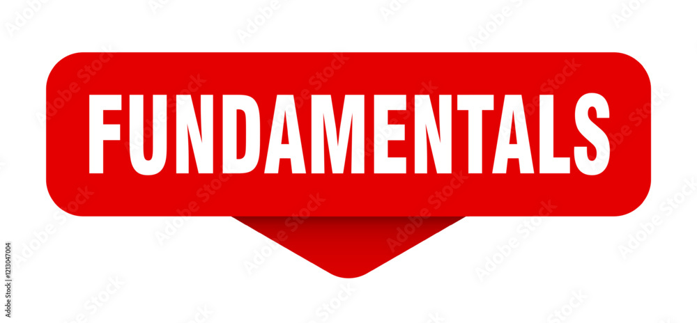Poster fundamentals sticker. fundamentals sign on transparent ...