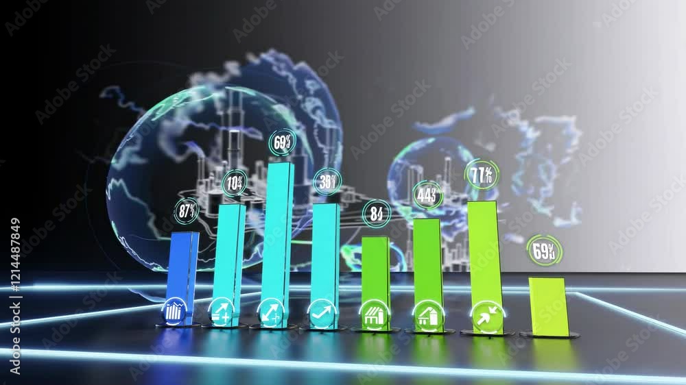 Data visualization of global energy consumption trends and projections ...