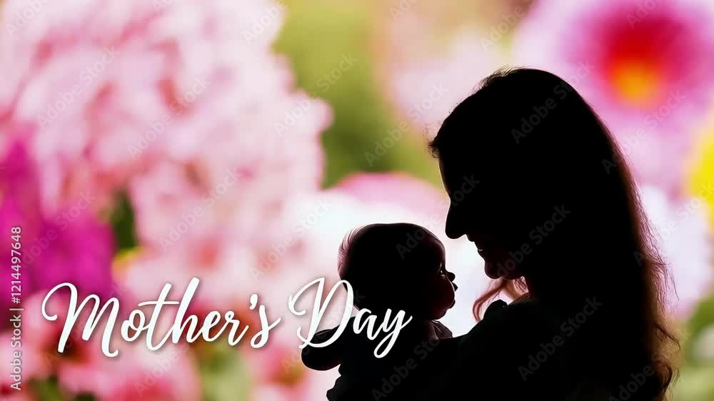 Heartwarming Mother’s Day animation featuring silhouette of mother ...