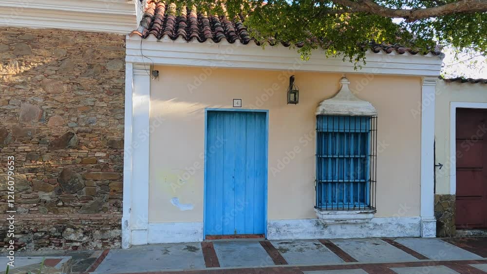 Explore a traditional colonial era single-story family home on the ...