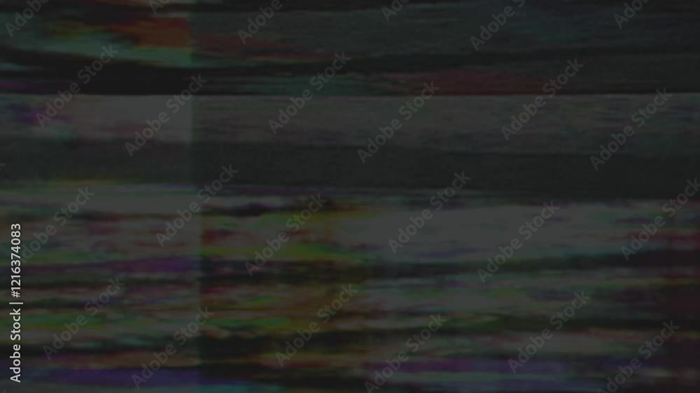 VHS glitch and static television noise effects, visual effect of VHS ...