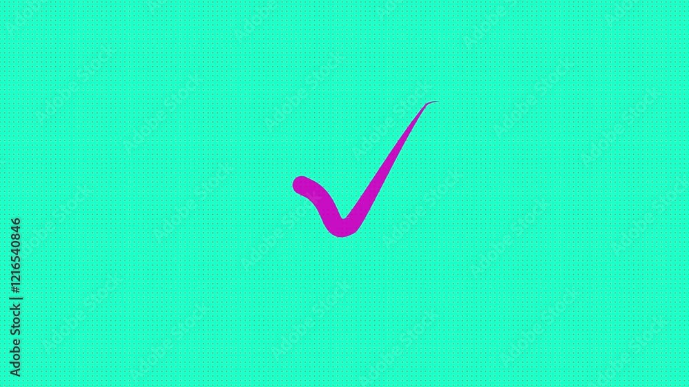 Vidéo Stock check mark animation. Purple tick mark animation motion ...