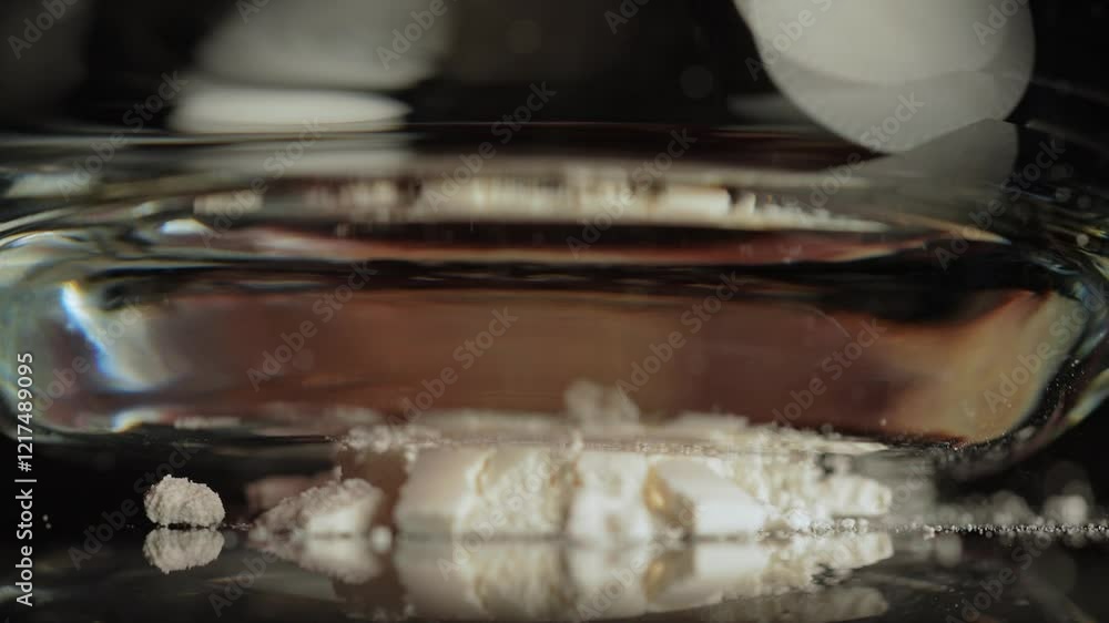 Person planning to get high with illegal dangerous street opioid ...