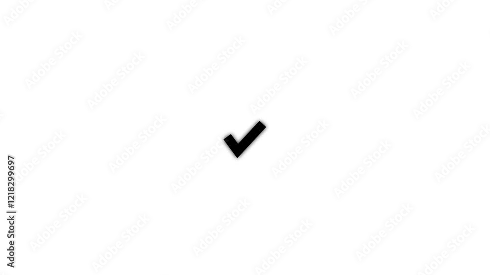 check tick mark icon animation, check mark sign, verify complete check ...