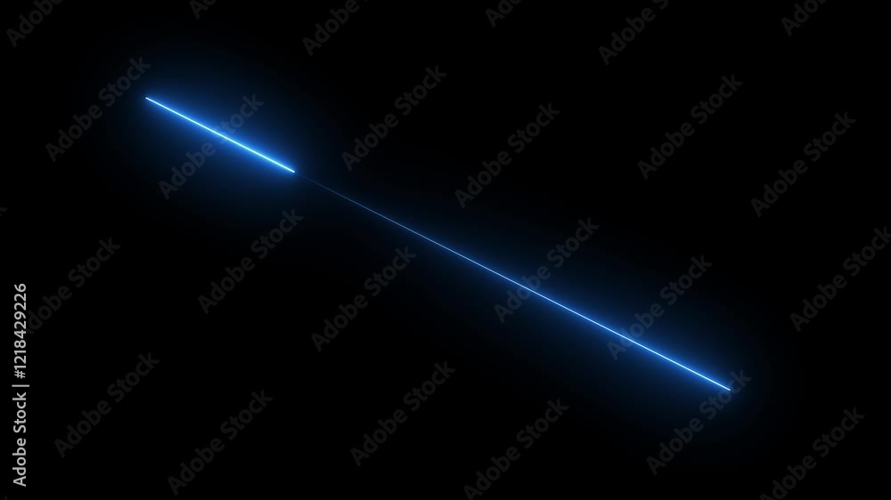 Abstract neon line icon animation.up to down directional neon line ...