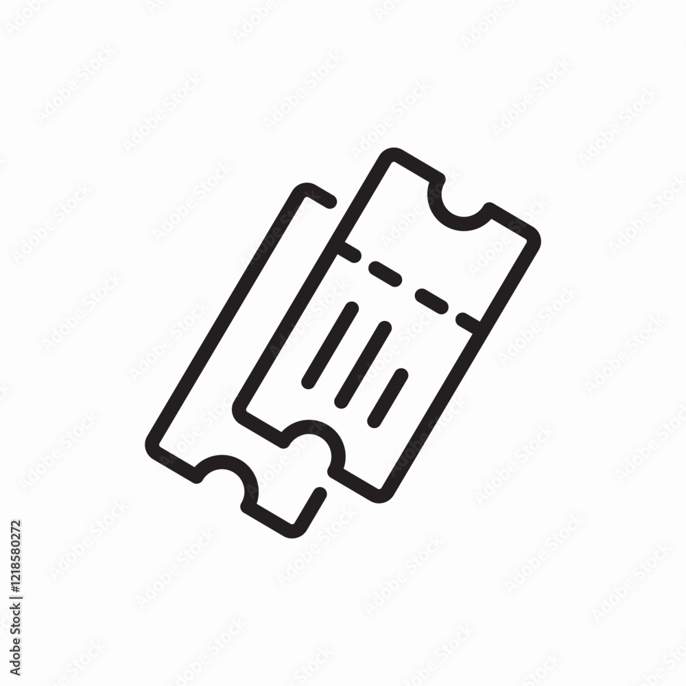 Poster ticket entertainment admission pass icon vector sign – Wall Art ...