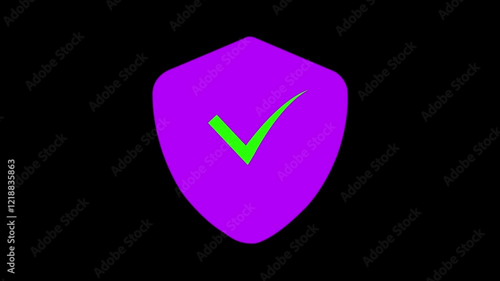 Check mark with shield icon animation. shield with checkmark, Checkmark ...