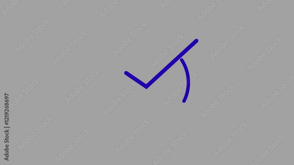 Check mark icon. and tick mark icon on green screen.Glowing neon tick ...