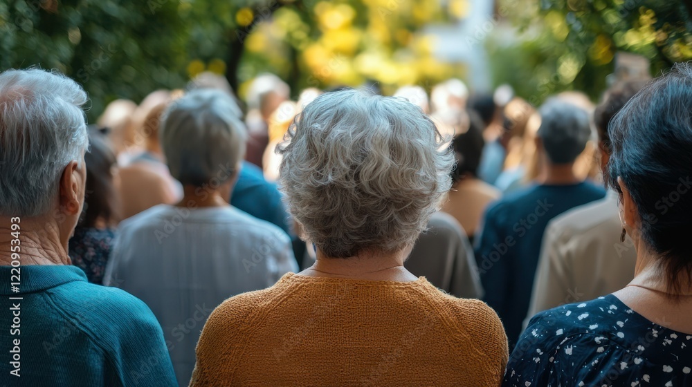 Photo & Art Print A community health event with people singing an ...