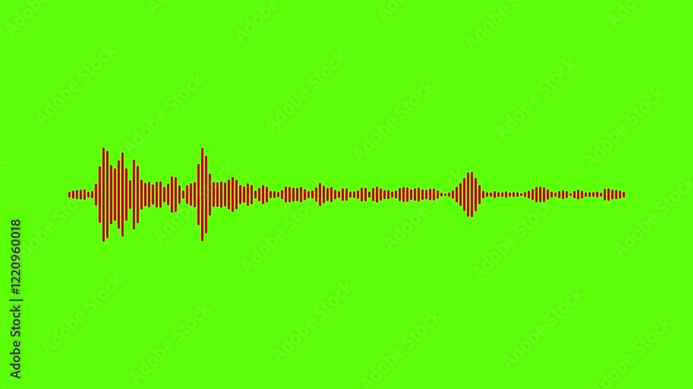 4K Sound Waves Animation, Oceanic Waveform Visual for Audio-Driven ...