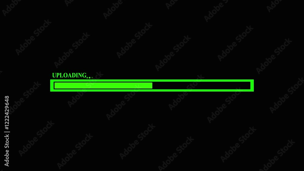 Loading bar downloading bar loading screen pixelated progress animation Loading Transfer ...