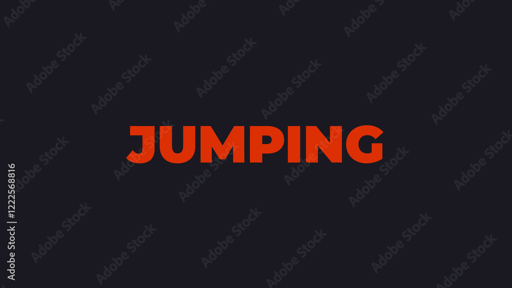 Jumping Text Animation Preset Stock Template | Adobe Stock