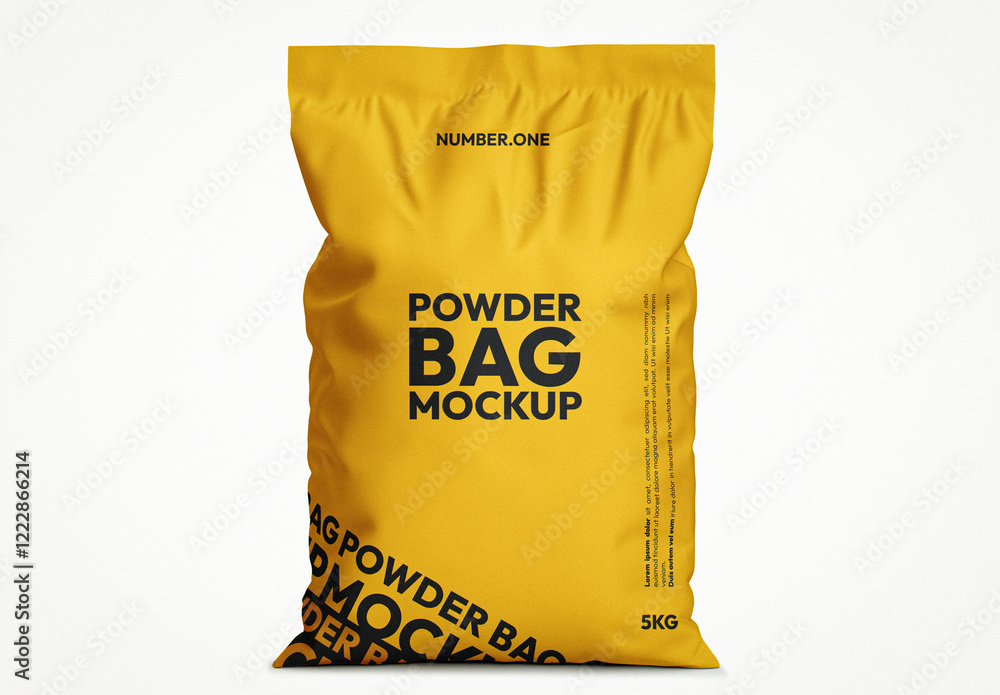 Powder Sack Mockup Stock Template | Adobe Stock