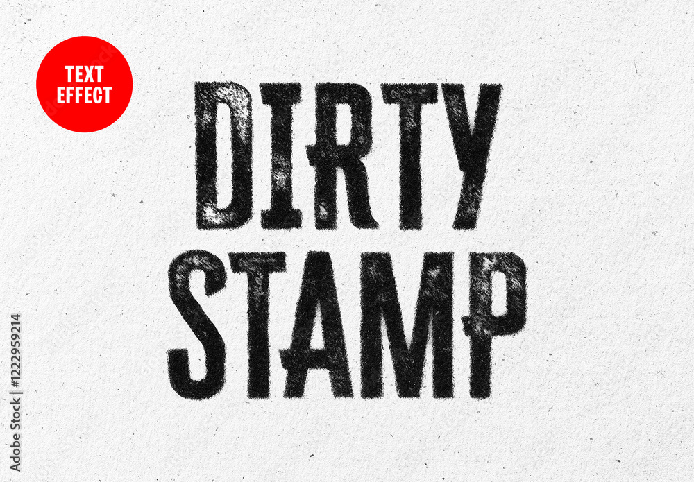Dirty Stamp Text Effect Mockup Stock Template | Adobe Stock
