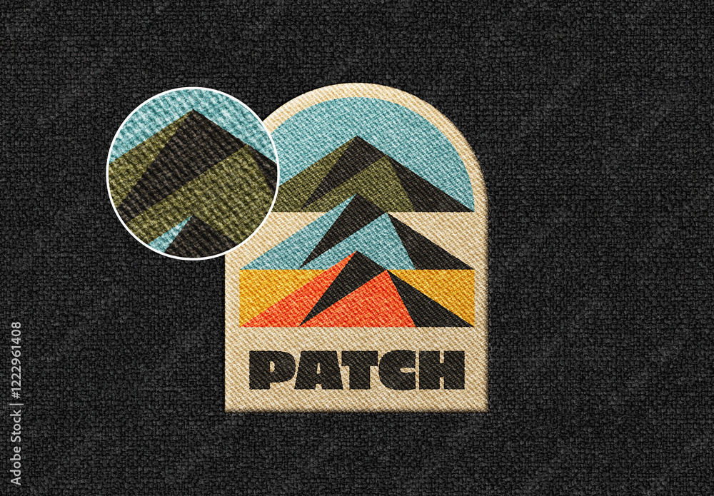 Embroidery Patch Mockup Stock-Vorlage | Adobe Stock