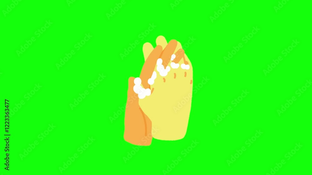 Antiseptic for disinfection. Hand hygiene. Hand washing with soap ...