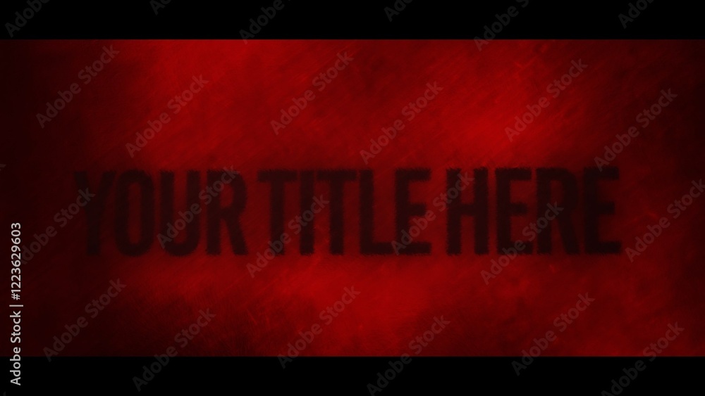 Horror Grunge Dark Moody Scary Title Intro Stock Template | Adobe Stock