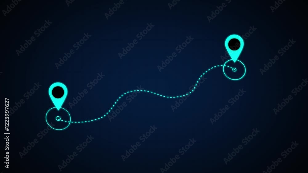 Location pointers sign, pin icon, navigation map search concept ...