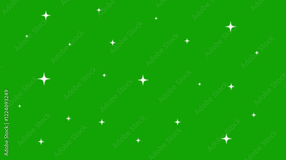 Twinkling stars animation on Alpha Channel. sparkling stars Shine ...