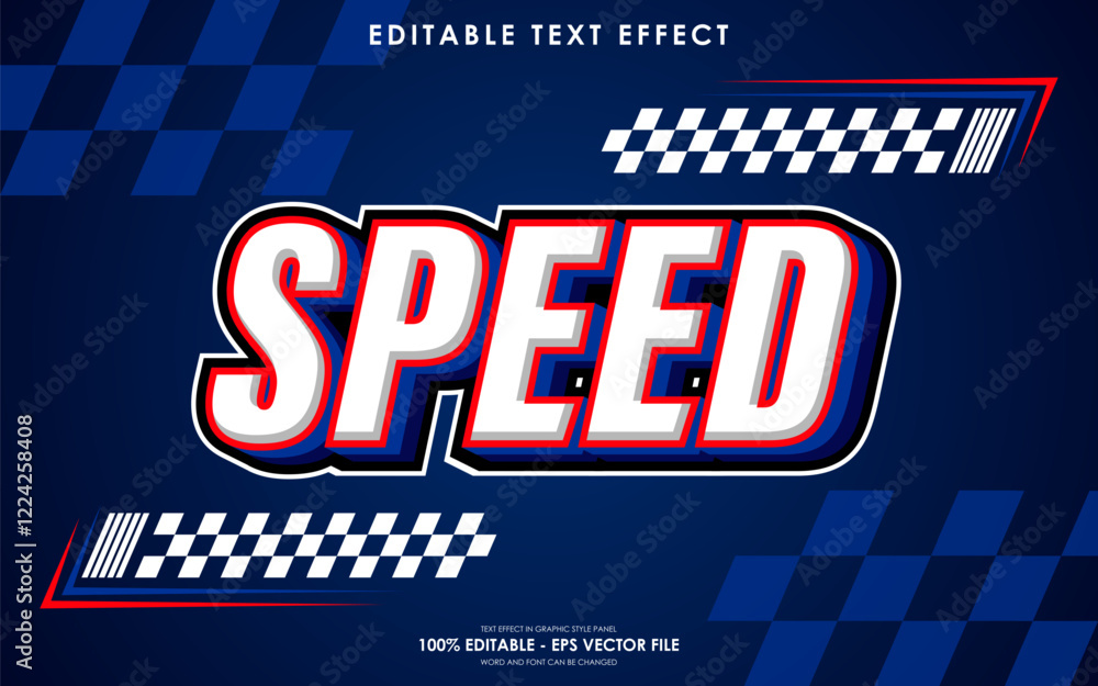 Poster Editable Speed Racing Text Effect with a Racing-Themed ...