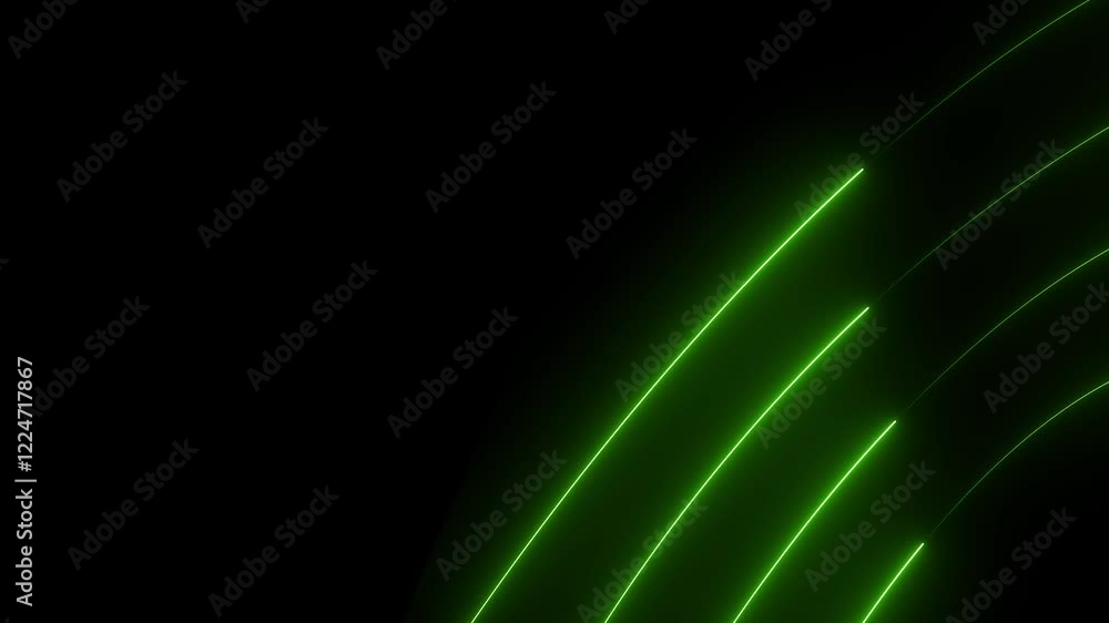 Bright neon blue laser curve line abstract technology background ...