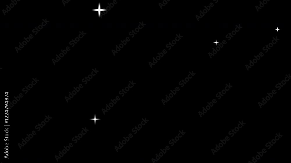 Glitter sparkle animated Black screen, 3D Animation, Ultra High ...