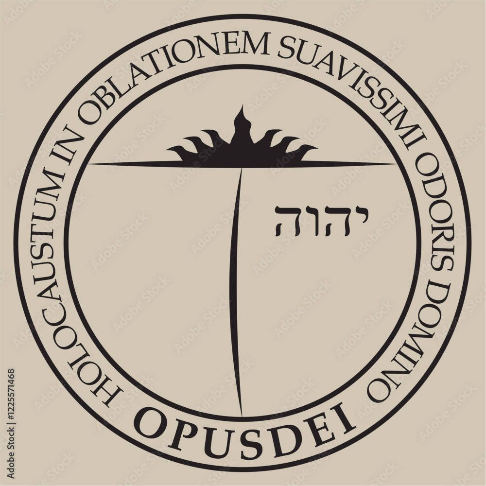 Poster Opus Dei logo vector CMYK ready to print – Wall Art | UkPosters