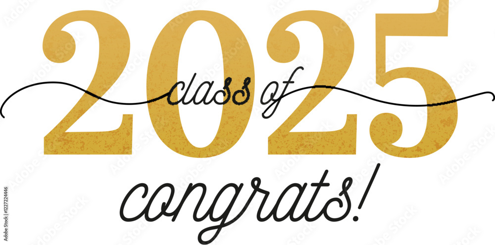 Poster Class of 2025 Design. Graduation vector – Wall Art | UkPosters
