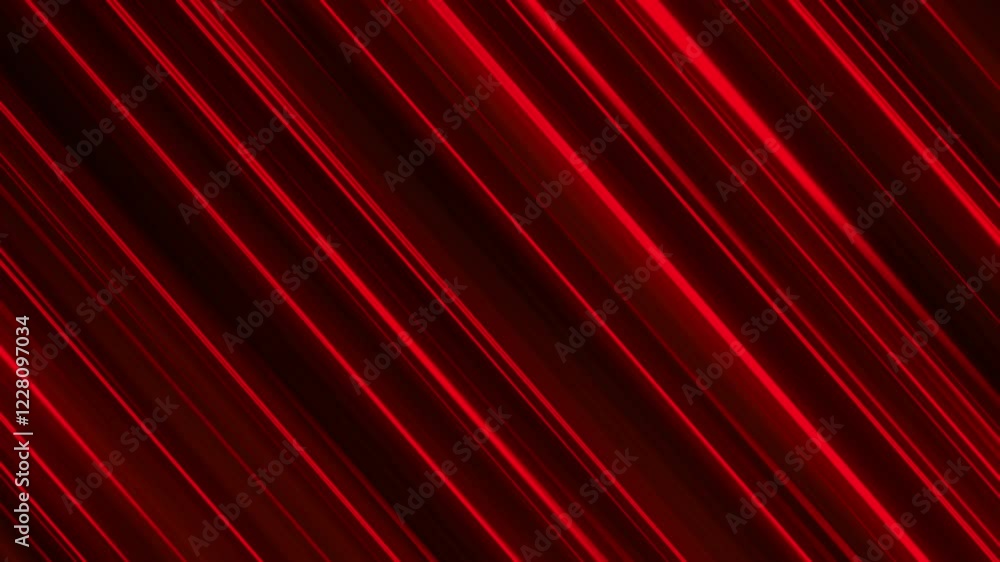 Diagonal red lines create vibrant glowing abstract background. Suitable for dynamic designs ...