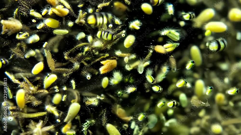 Discovering the vibrant world of plankton and tiny sea creatures in a ...