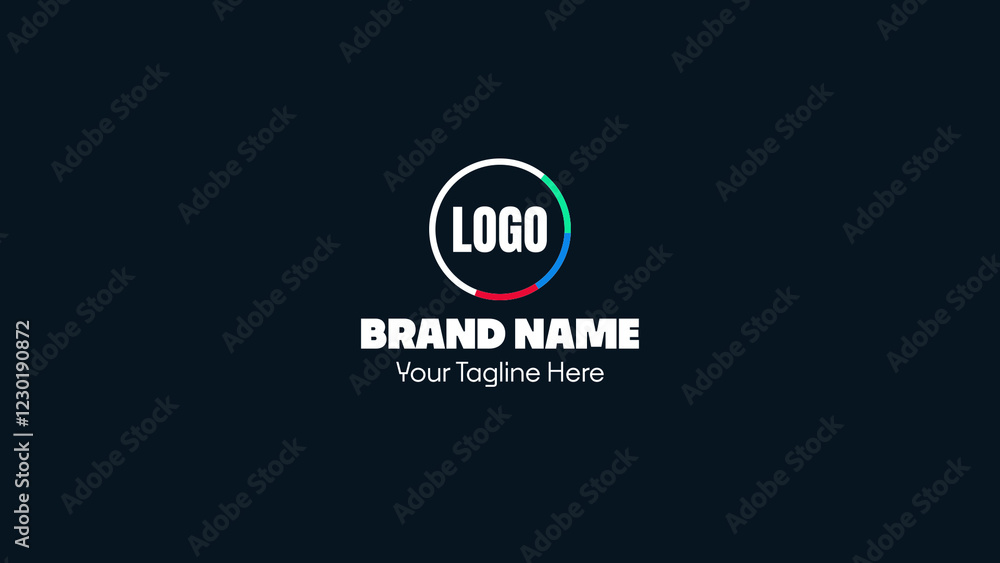 Colorful Logo Animation in Circle Stock Template | Adobe Stock