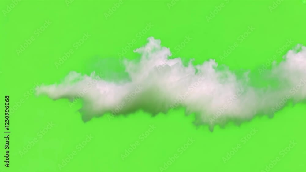 Cloud Green Screen Background. Flying Clouds Graphic Effects. Clouds ...