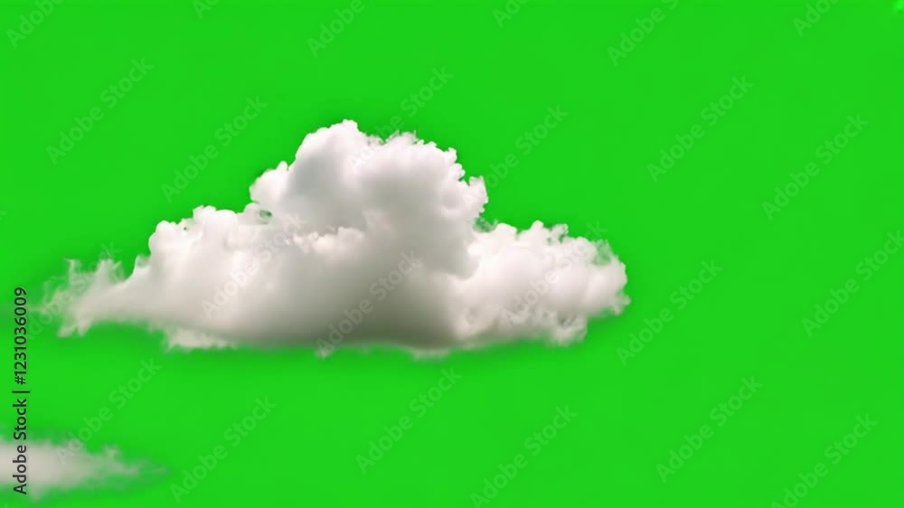 Cloud Green Screen Background. Flying Clouds Graphic Effects. Clouds ...