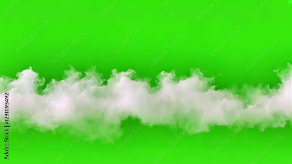 Cloud Green Screen Background. Flying Clouds Graphic Effects. Clouds ...