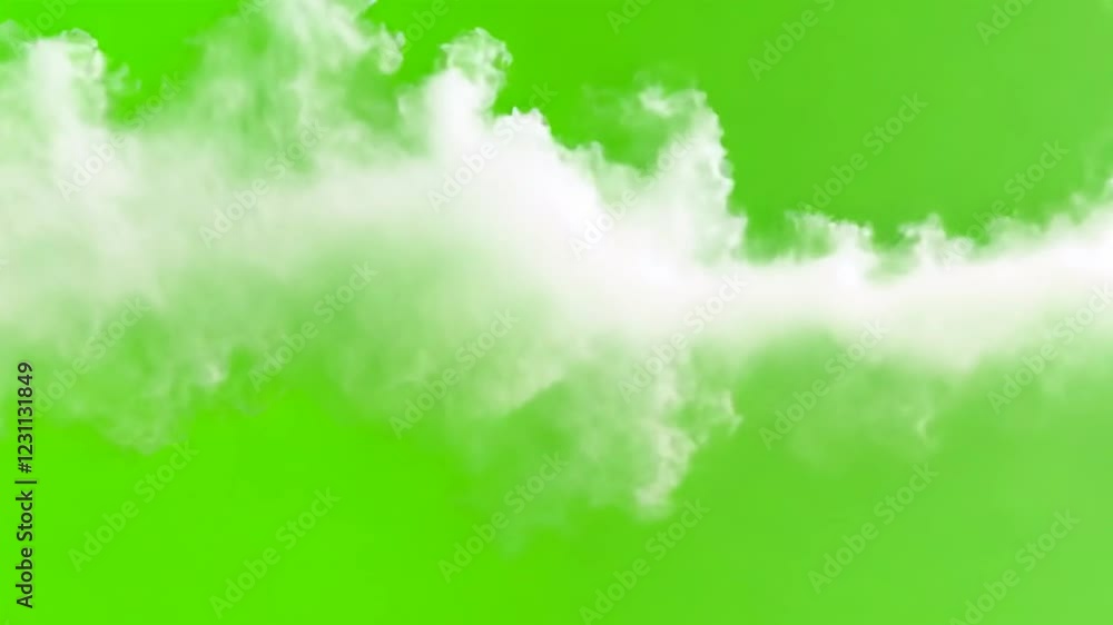 Cloud Green Screen Background. Flying Clouds Graphic Effects. Clouds ...