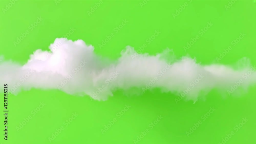 Cloud Green Screen Background. Flying Clouds Graphic Effects. Clouds ...