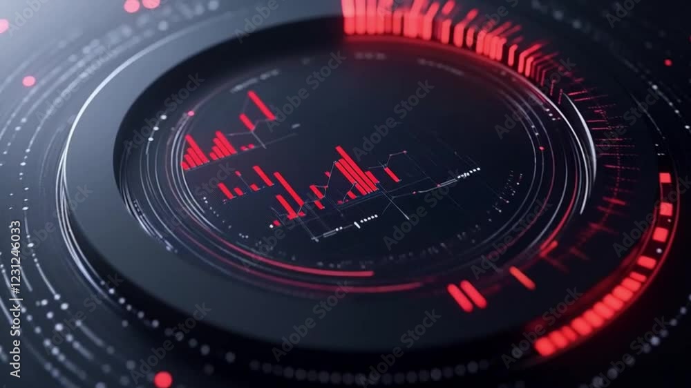 Modern Business Finance infographic Diagram scene, smooth repetitive ...